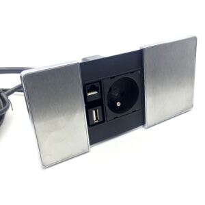 VersaLogic Elektro zásuvka VersaPAD 230V, RJ45, USB nerez | FAVI.cz