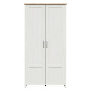 Loksa šatní skříň SZF2D, borovice bílá anderson | FAVI.cz